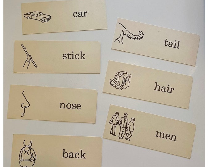 Vintage Flash Cards : Picture Cards - Etsy