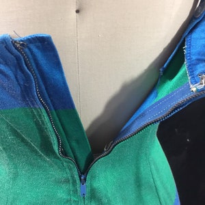 Vintage Caltex Blue and Green Color Block Print 1 Piece Swimsuit - Etsy