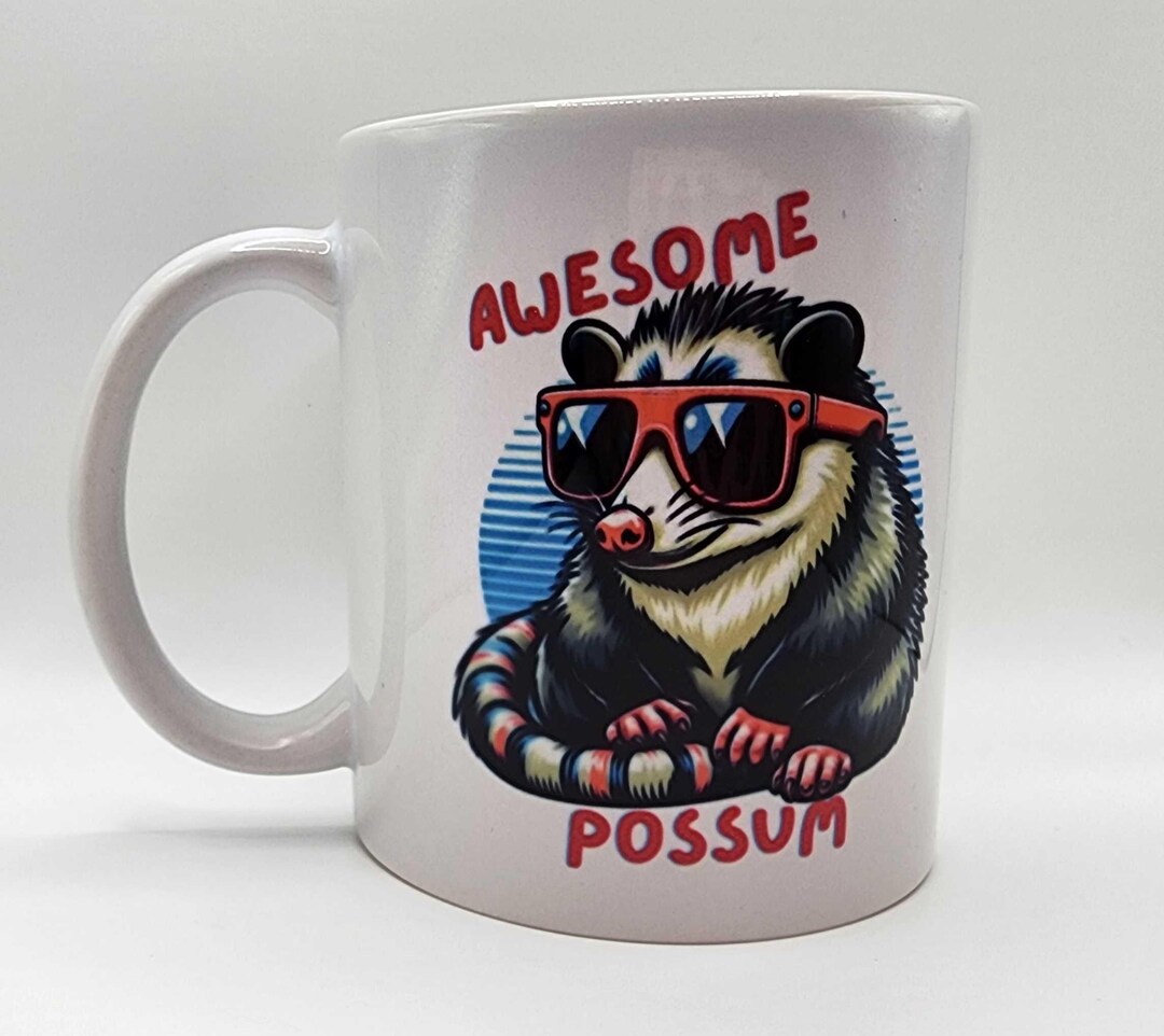 Awesome Possum Mug, Funny Rude Ceramic Cup, Possum Lover Gift ...