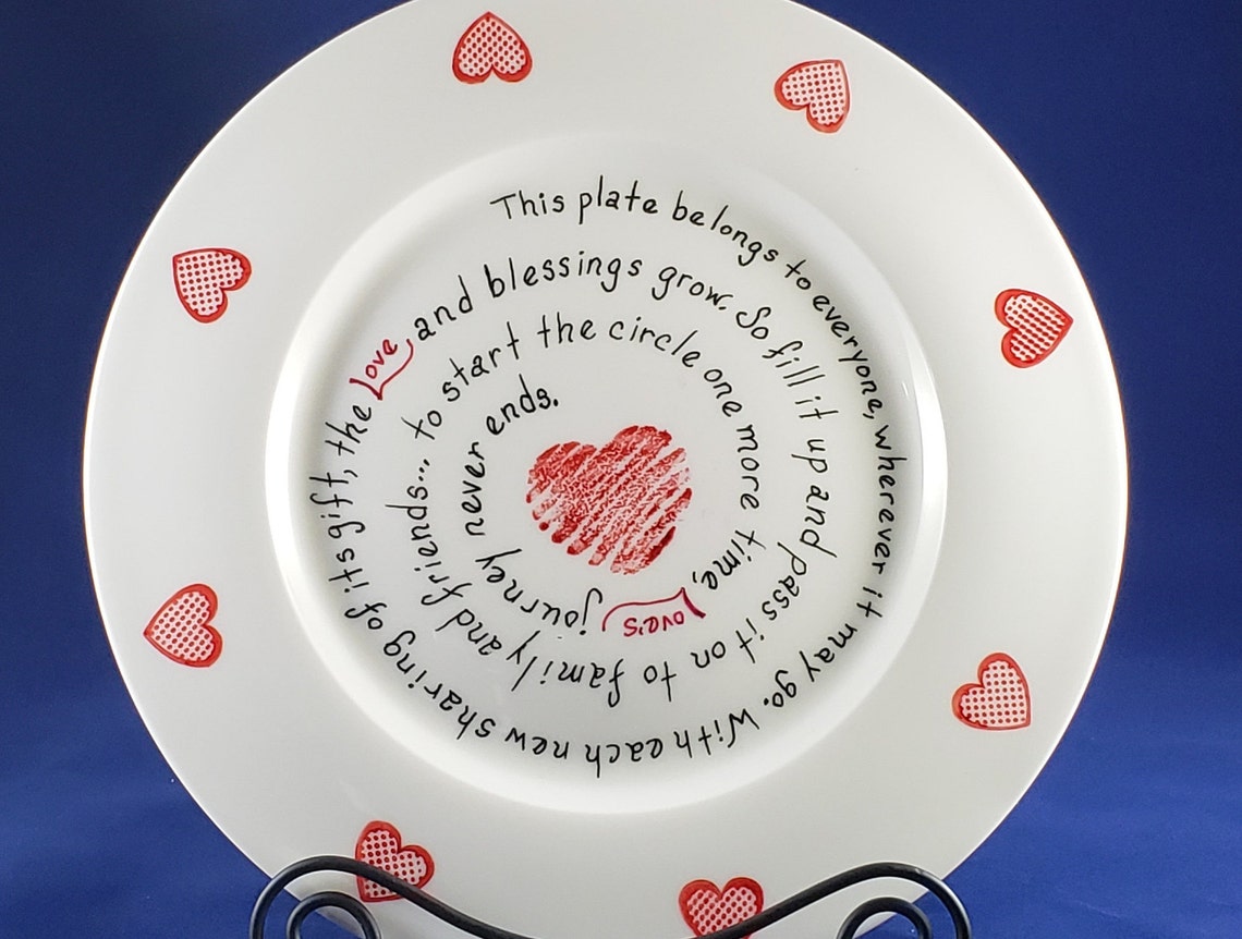 Sharing Plate / Giving Plate / Passing Plate / Housewarming Gift / New ...