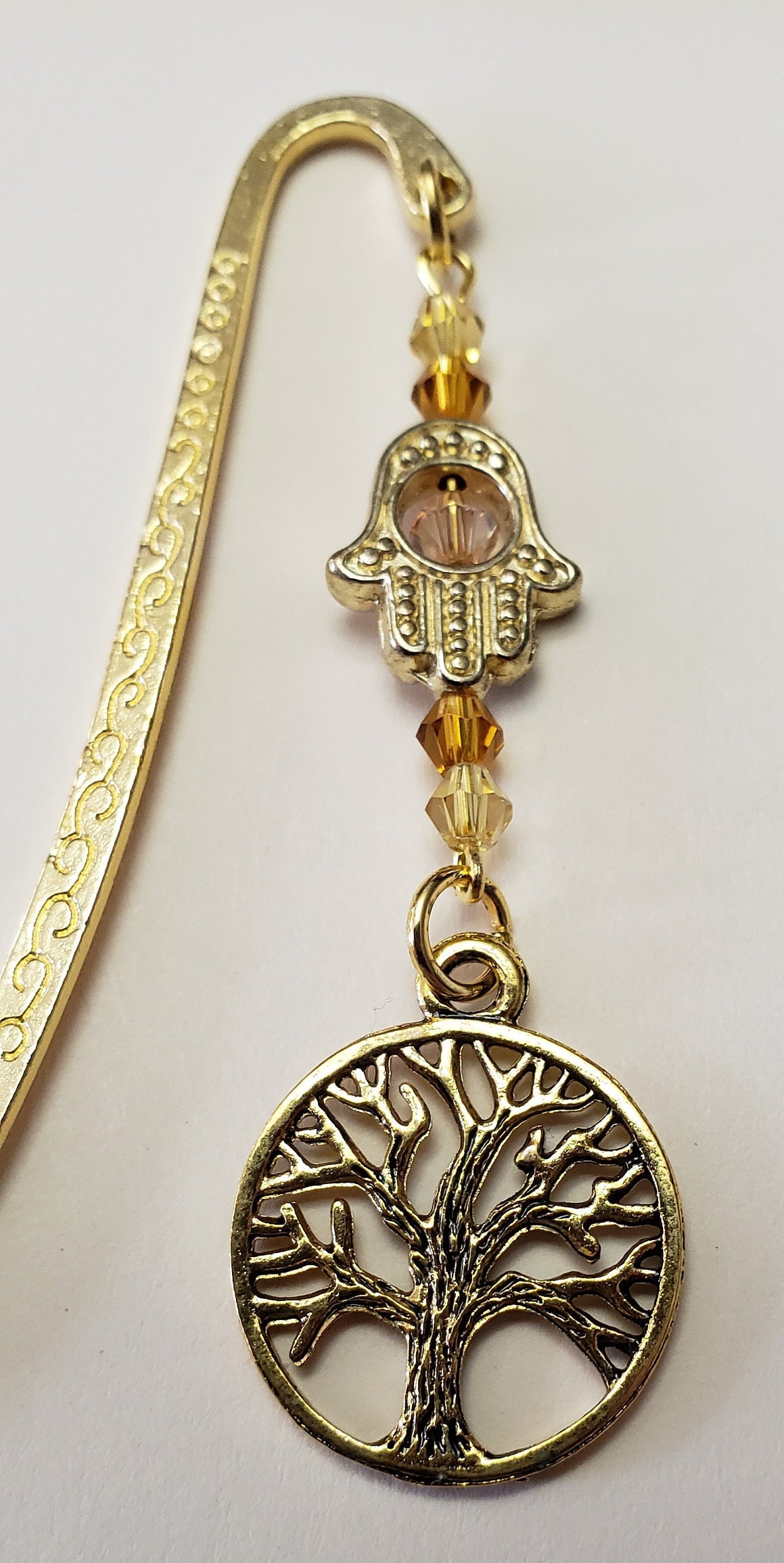 Jewish Star Tree of Life bookmark Hamsa bookmark Tree of | Etsy