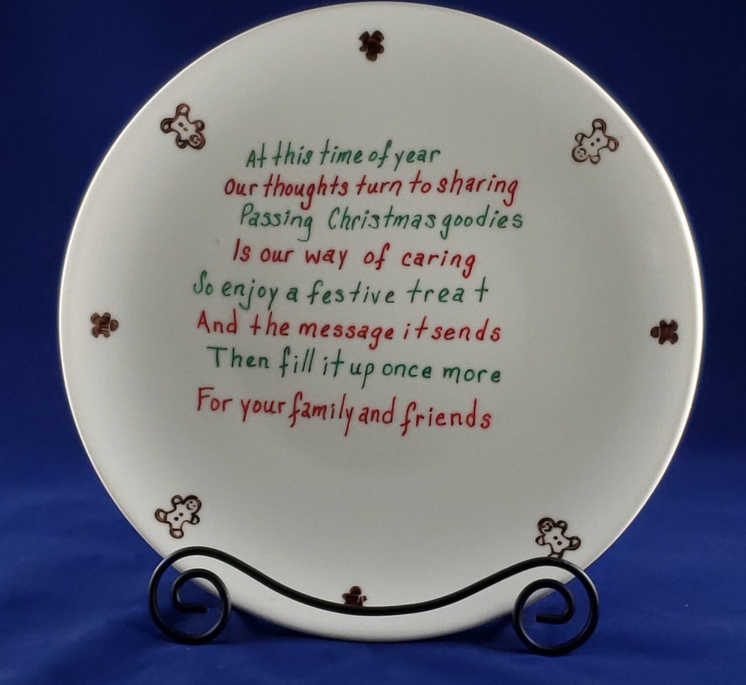 Christmas Giving Plate / Holiday Plate / Christmas Sharing Plate ...
