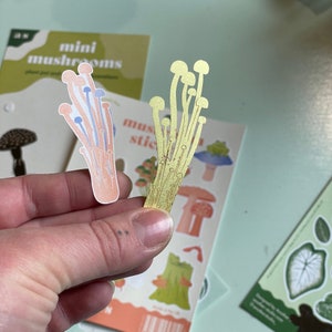 Mushroom and Fungi Cute Sticker Sheet for Stationery and Craft Projects ...