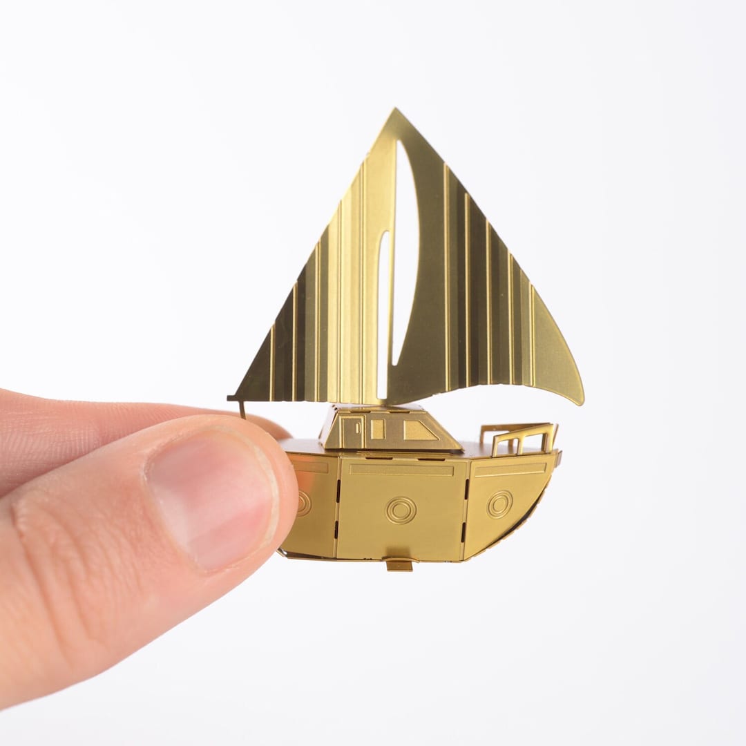 3D Boat, Miniature Brass DIY Model Kit. Keepsake Gift for Him/boyfriend ...
