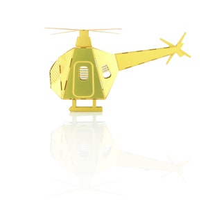Helicopter 3D DIY Miniature Brass Model Kit, Keepsake Gift for Him - Etsy
