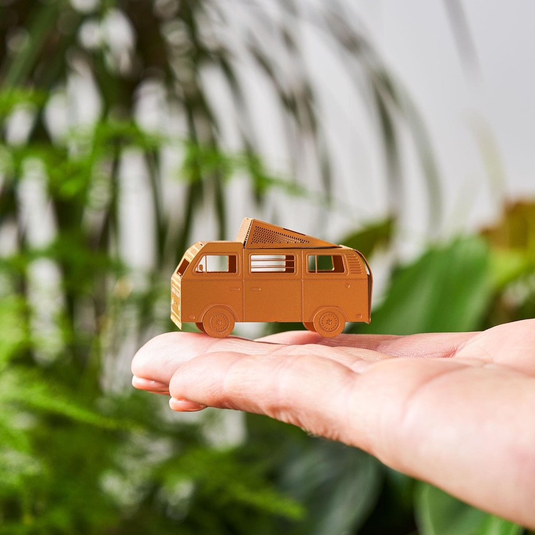 Campervan Mini Model 3D DIY Kit in Brass, Keepsake Gifts for Travellers ...
