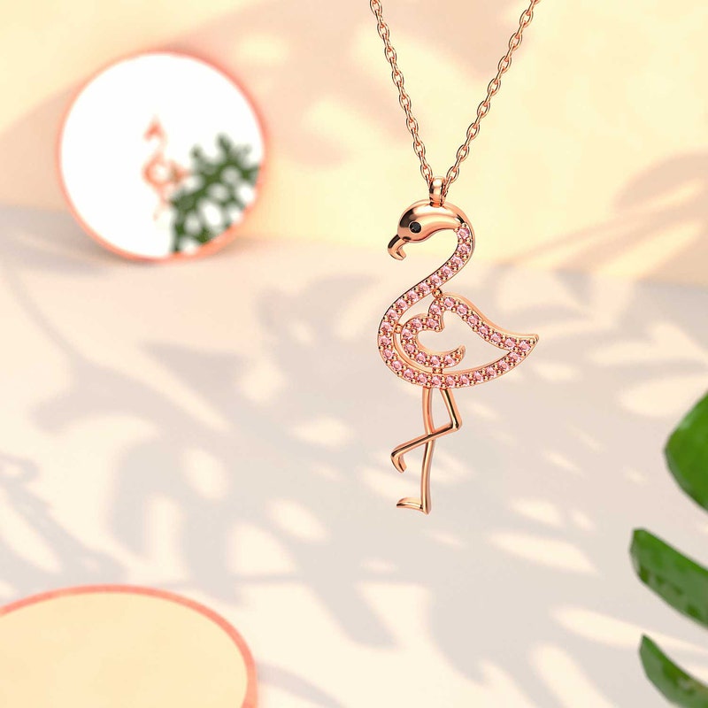 Flamingo Necklace - Etsy