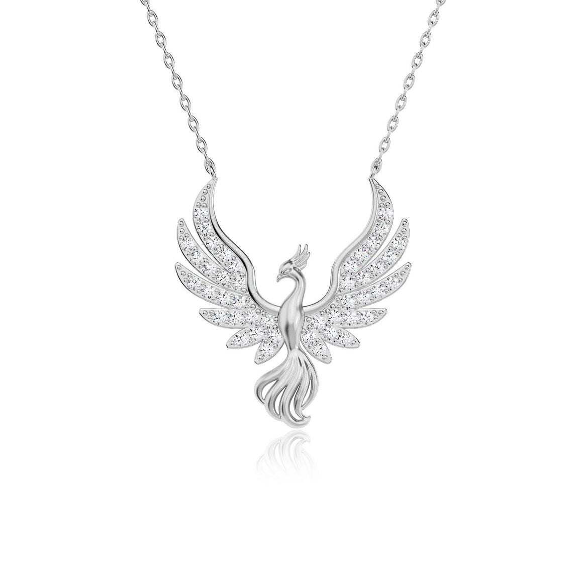 Sterling Silver Simurgh Necklace – Mythical Persian Phoenix Pendant ...
