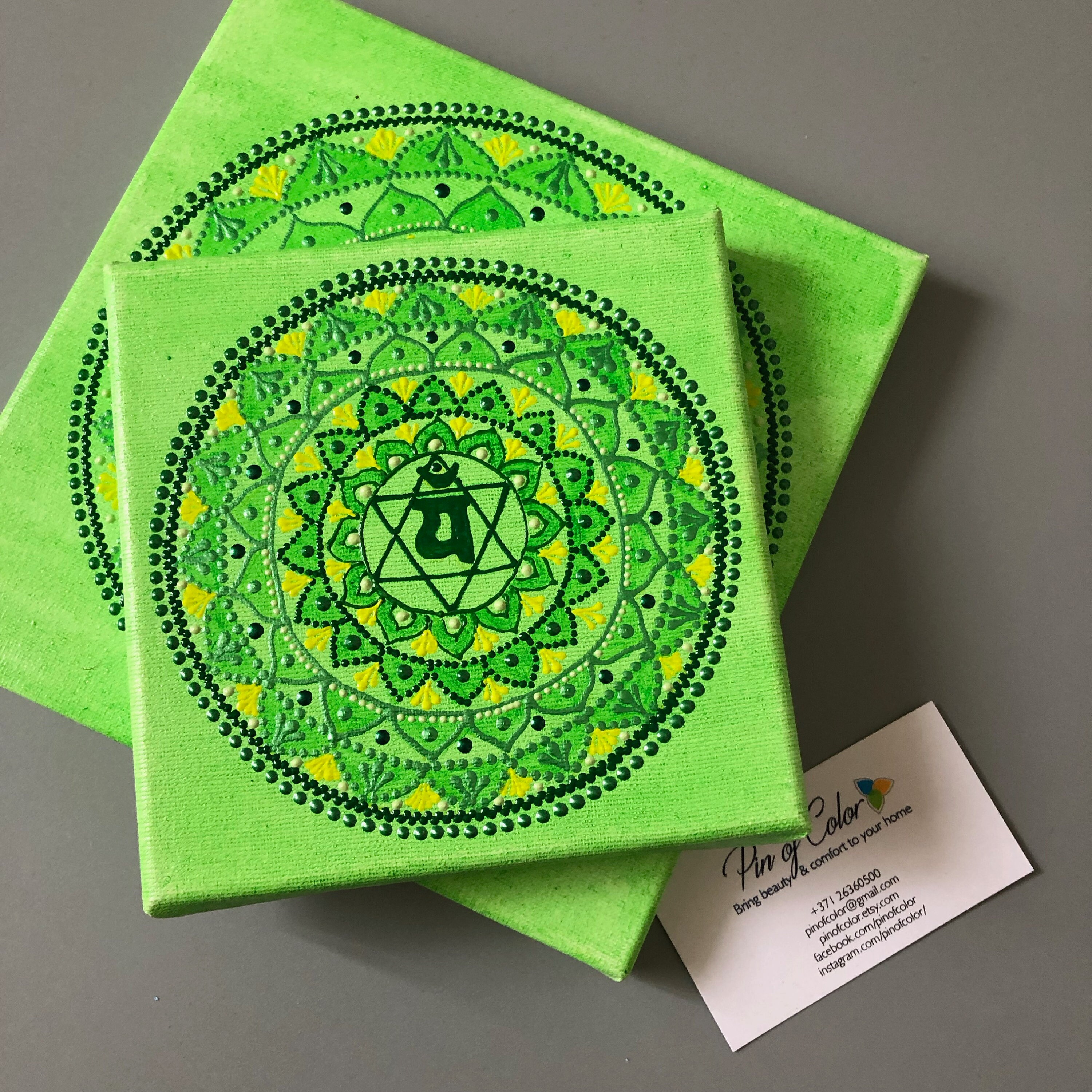 7 Chakras Set, Wall Hanging Decor on Canvas - Etsy