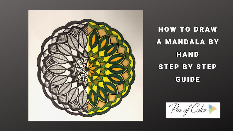 Pdf Tutorial How to Draw a Mandala, Step by Step Guide - Etsy