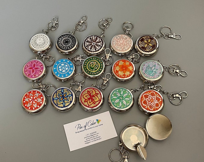 Portable Pocket Ashtray With Keychain 45cm 1pc Handpainted | Etsy