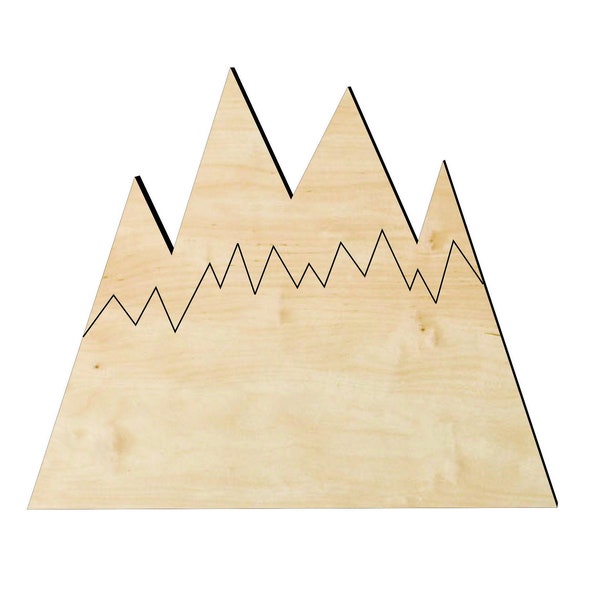Mountain Cut Out - Etsy