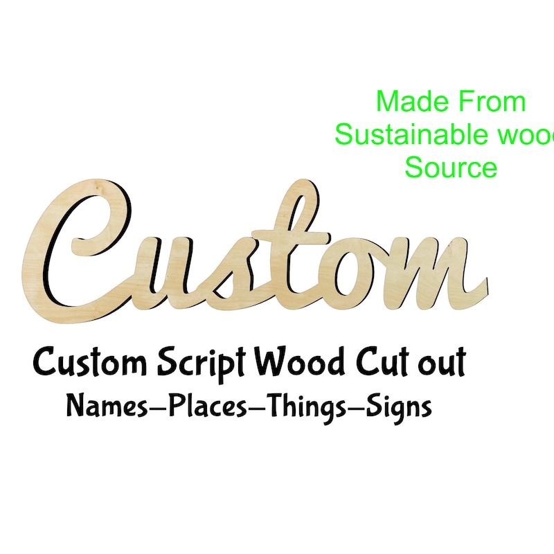 Wood Word Cutouts - Etsy