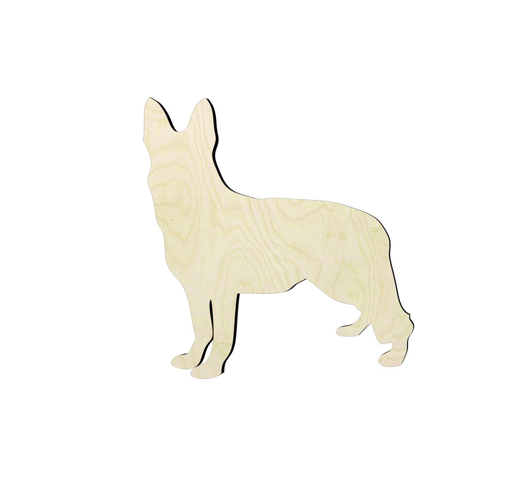 2"- 20" German Shepherd Cut Outs Wood Craft Supply-sanded or Unsanded ...
