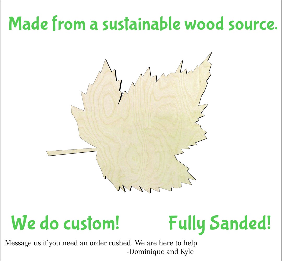 Fall Leaf -multiple Sizes-wood Cutout Craft Supply-sanded - - Etsy