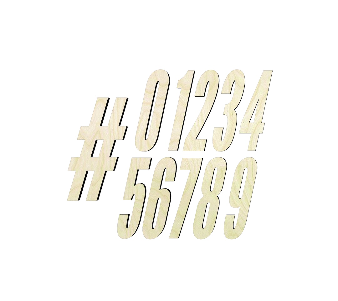 Number -multiple Sizes- Cutouts Wood Craft Supply-sanded or Unsanded - Etsy