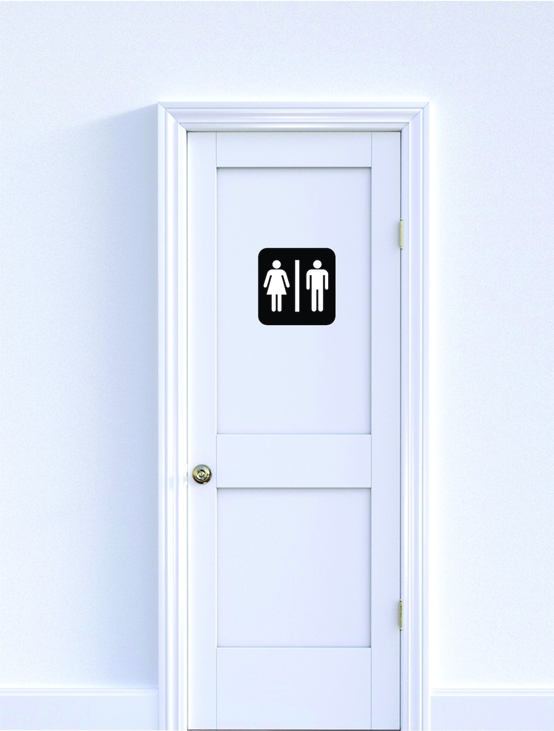 Restroom Decal, Bathroom Decal, Restroom Sign Sticker, Restroom Sticker ...