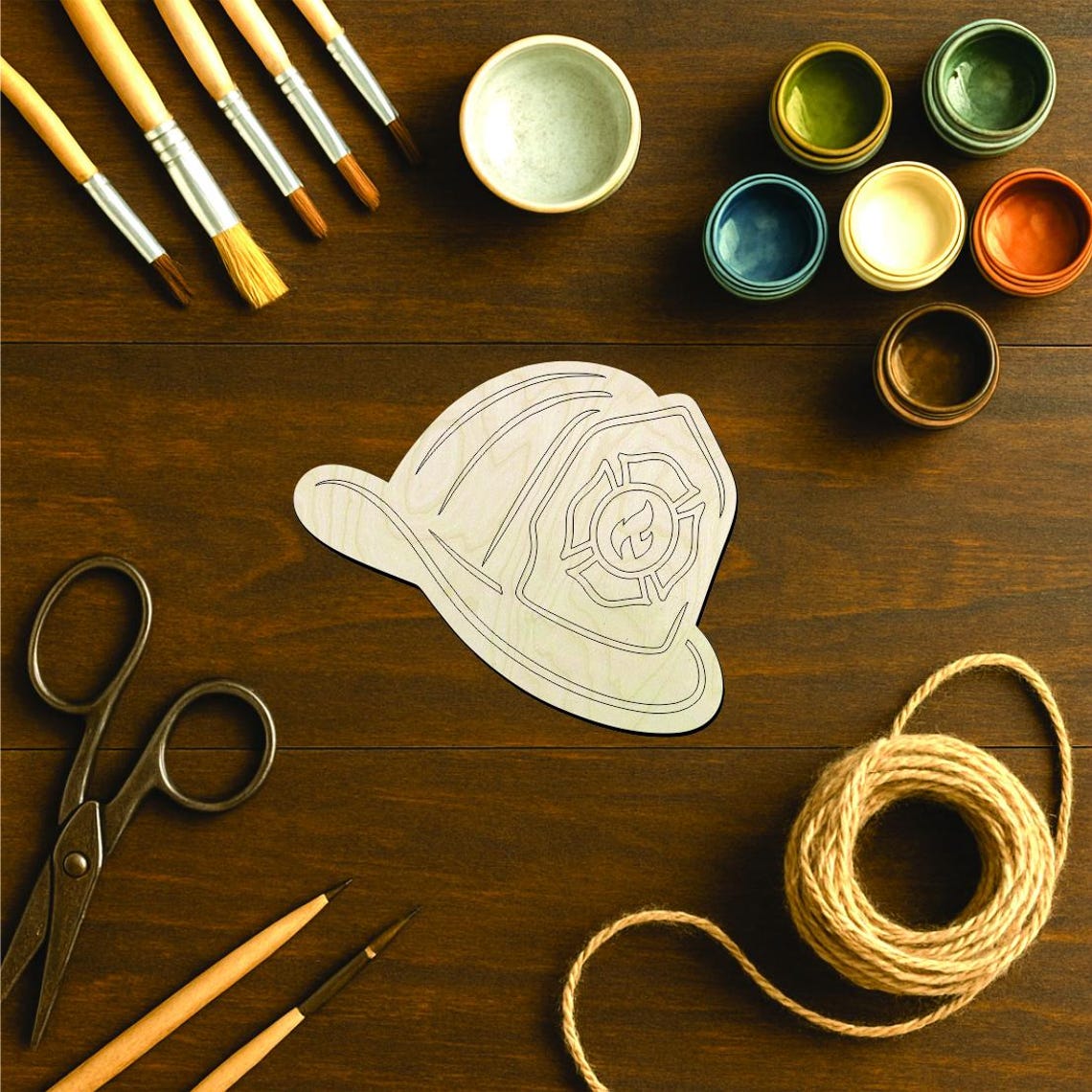 Firefighter Wood Cutout | Firefighter Decor | Fireman Gift | Laser Cut ...