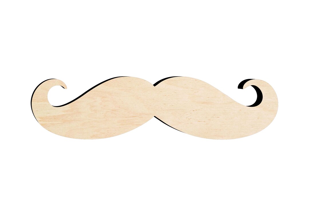 Mustache Wood Cut Outs ,wood Craft Supply-finished or Unfinsihed - Etsy