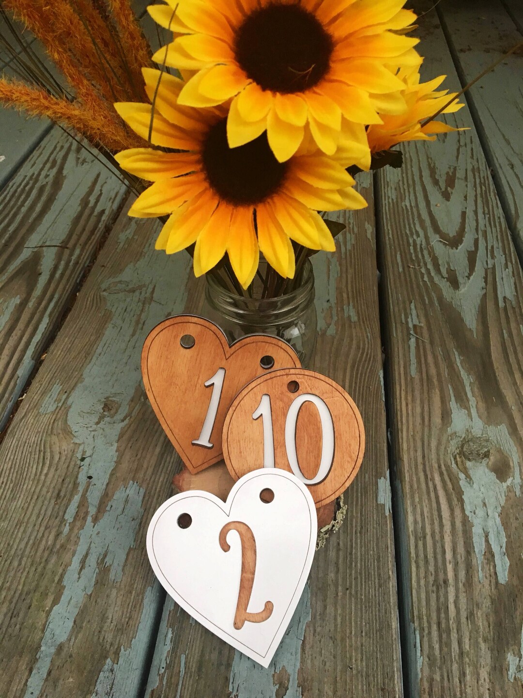 Wedding Table Numbers, Party Table Numbers, Rustic Wedding, Rustic ...