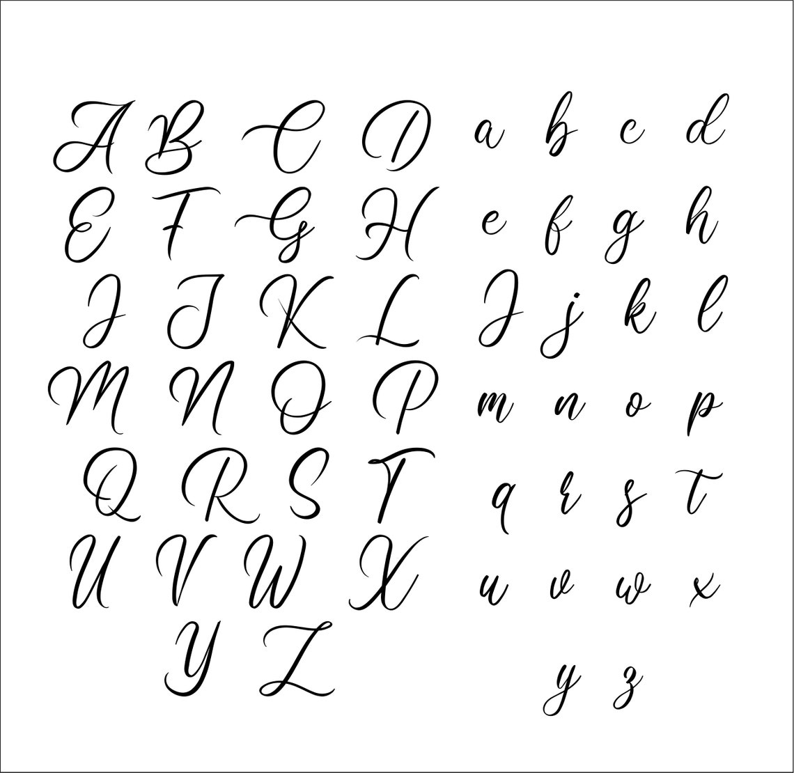 Custom Script Word Cutout-multiple Sizes- Wood Craft Supply - Hanging ...