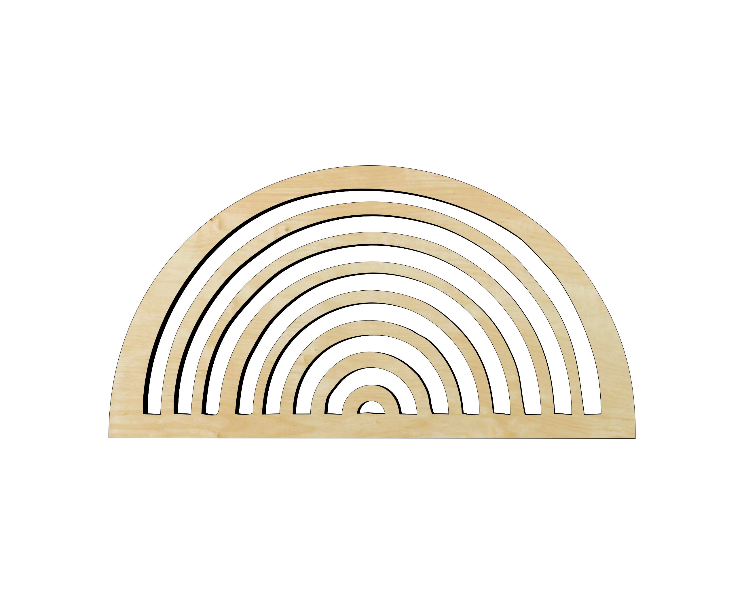 Boho Rainbow Wood Cutout, Boho Wood Cutout -multiple Sizes-wood Cutout ...