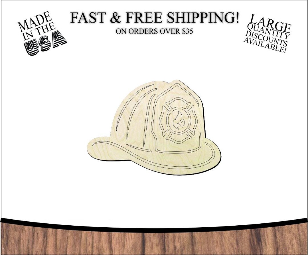 Firefighter Wood Cutout | Firefighter Decor | Fireman Gift | Laser Cut ...