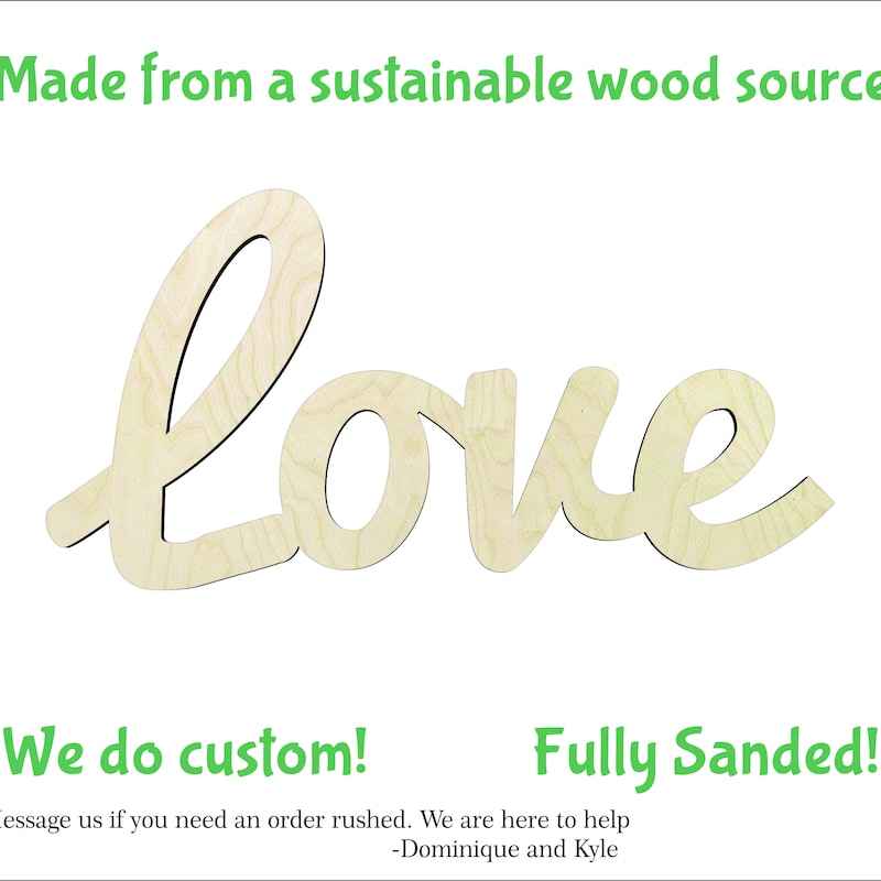 Wood Word Cutouts - Etsy