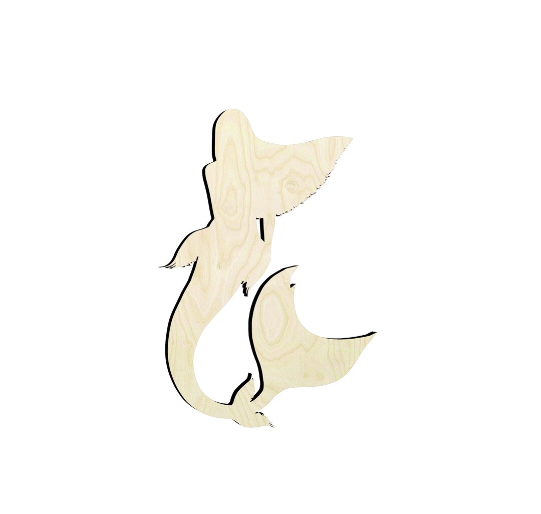 Mermaid Cut Outs Wood Craft Supply-sanded or Unsanded - Etsy