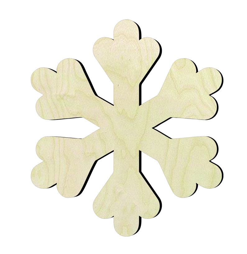 Snowflake multiple Sizes Cut Outs Wood Craft Supply-sanded - Etsy