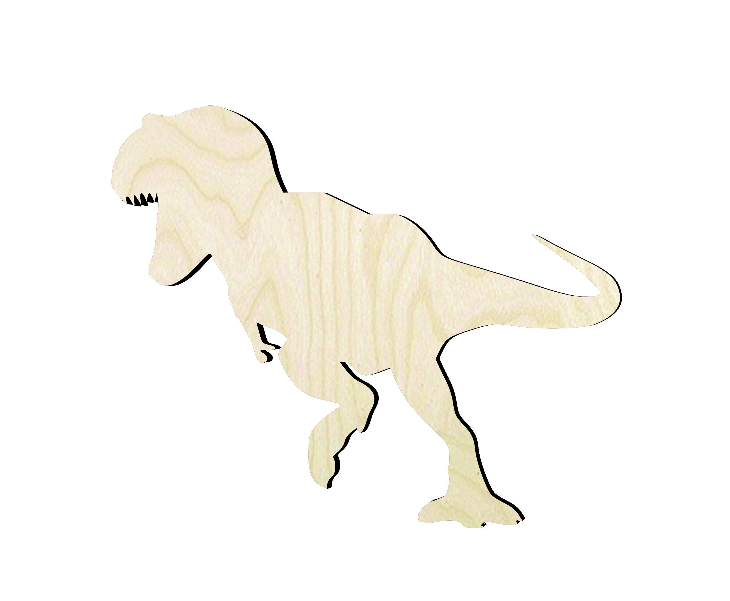 T-rex Dinosaur -multiple Sizes-wood Cut Outs - Craft Project- Craft ...