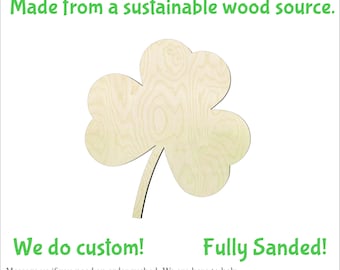 Four Leaf Clover multiple Sizes Cutouts Wood Craft | Etsy