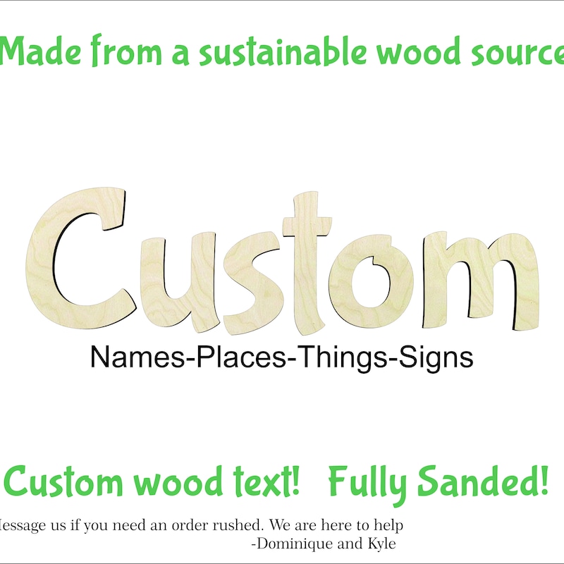 Wood Word Cutouts - Etsy