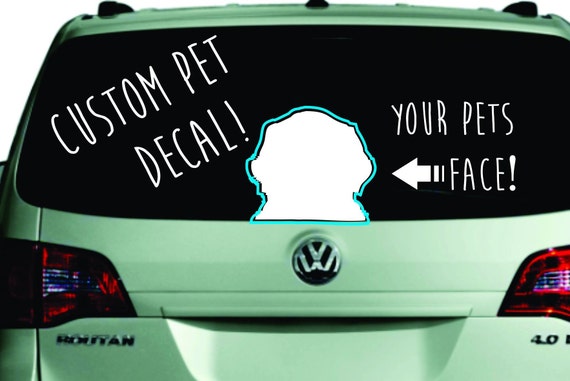 Custom Pet Decal Custom Pet Decal Custom Dog Decal Custom - Etsy