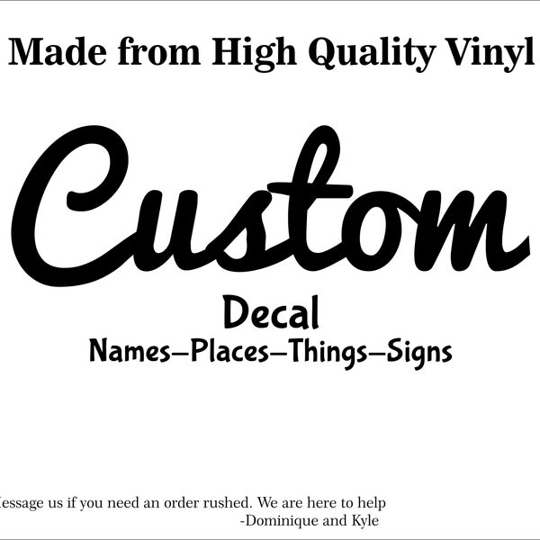 Cursive Vinyl - Etsy
