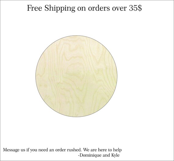 Circle multiple Sizes Cutouts Wood Craft Supply-sanded - Etsy
