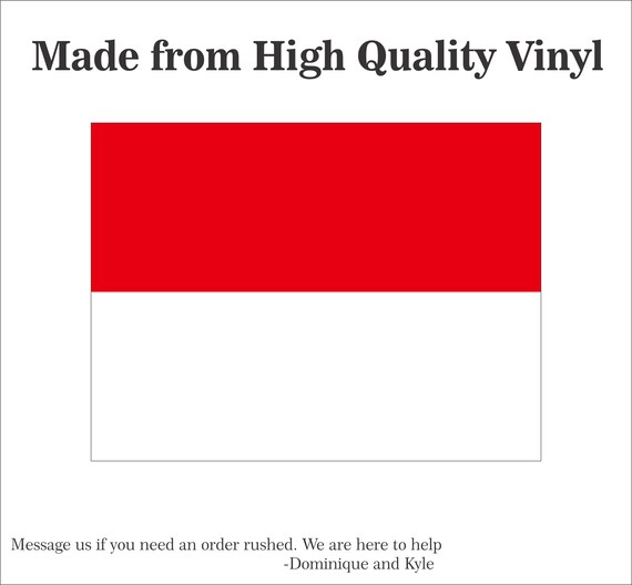 Indonesian Flag Decal multiple Sizes Laptop Sticker | Etsy