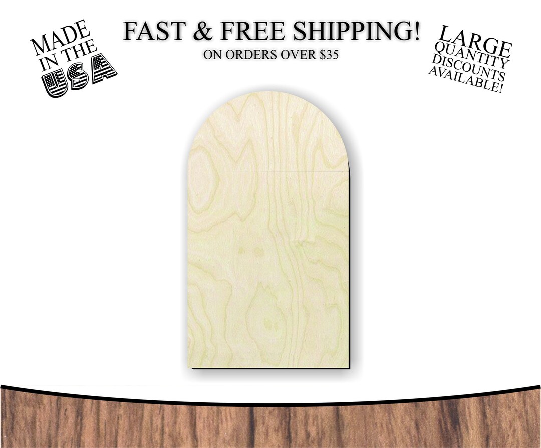 Arch Wood Cutout, Diy Wood Craft Supplies, Wood Crafts, Diy Wood Arch ...