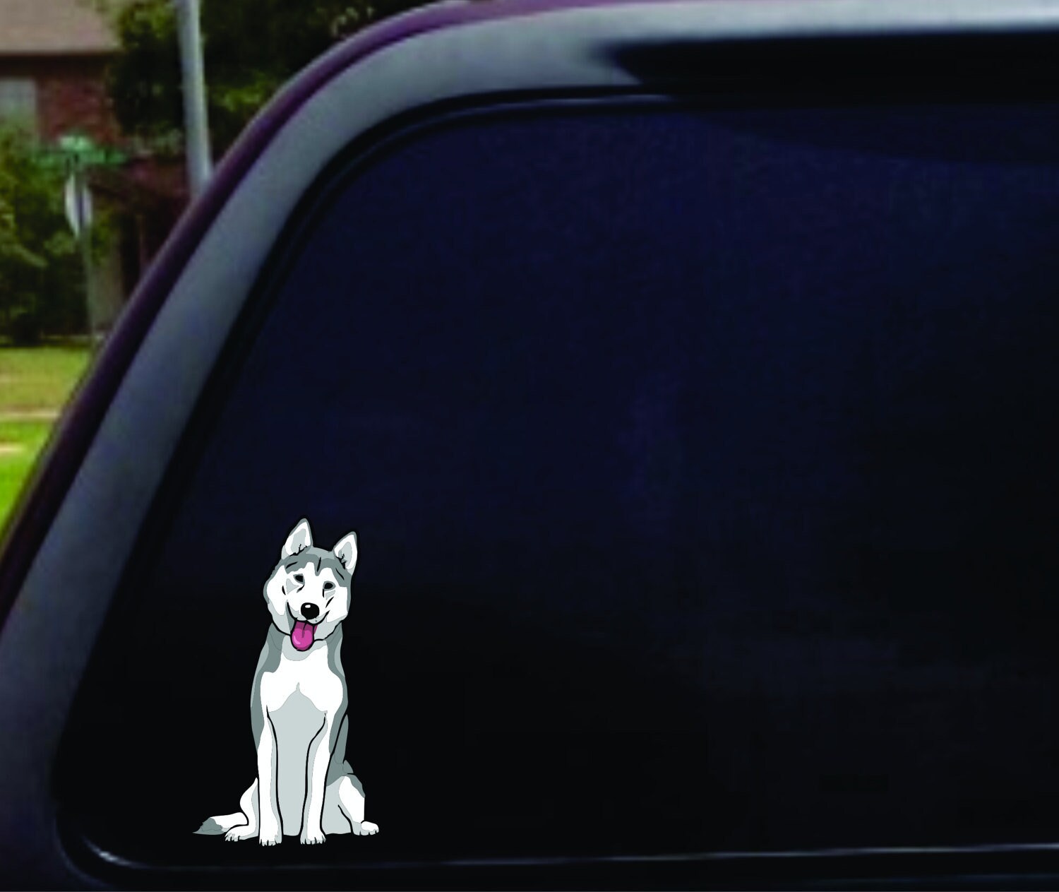 Husky Car Decal, Husky Sticker, Husky Laptop Sticker,waterproof, Uv ...