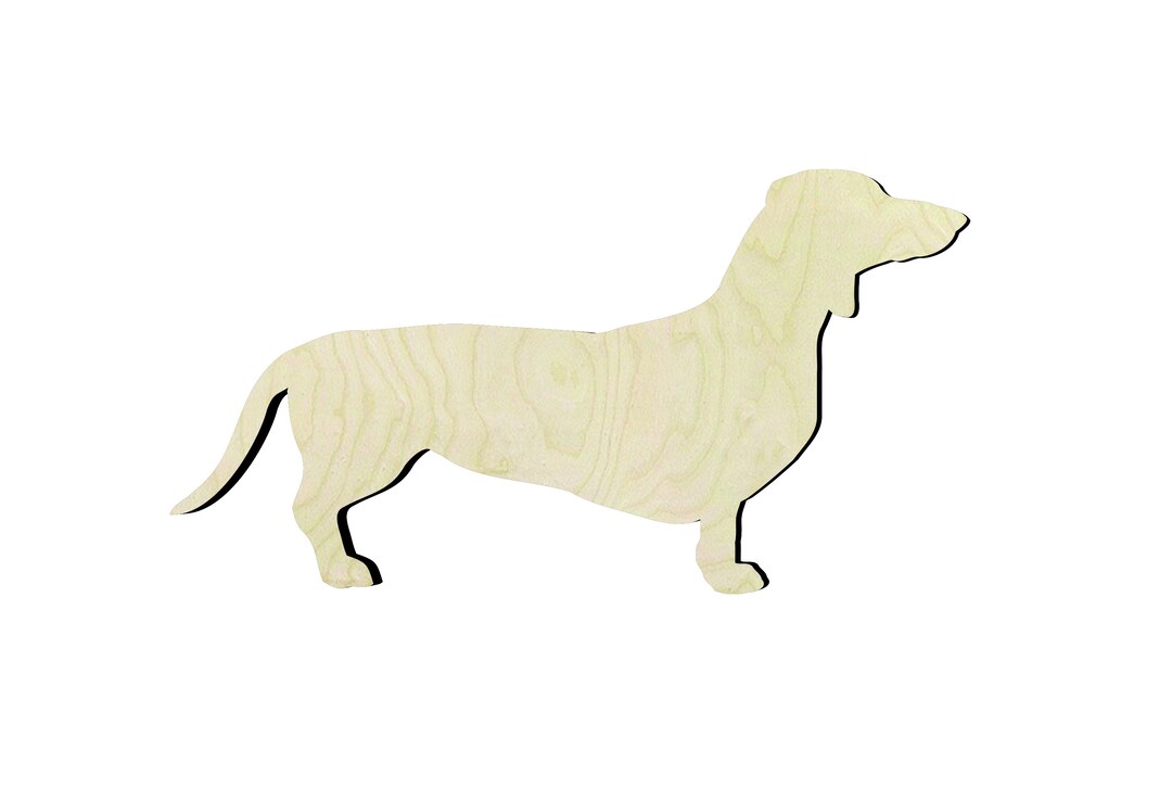 Dachshund -multiple Sizes- Wood Cut Outs Wood Craft Supply-sanded or ...