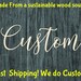 Custom Script Word Cutout-multiple Sizes- Wood Craft Supply - Hanging ...