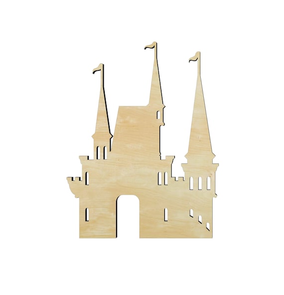 2 20 Princess Castle Cutouts Wood Craft | Etsy