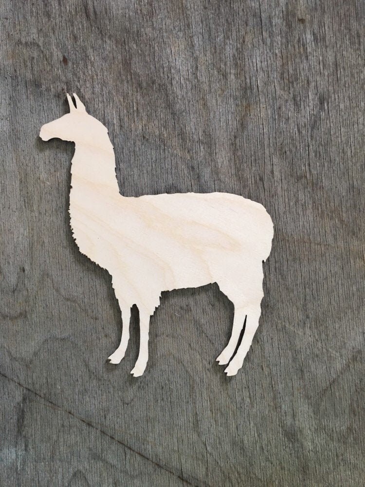 Llama -multiple Sizes-cutouts Wood Craft Supply-sanded or Unsanded - Etsy