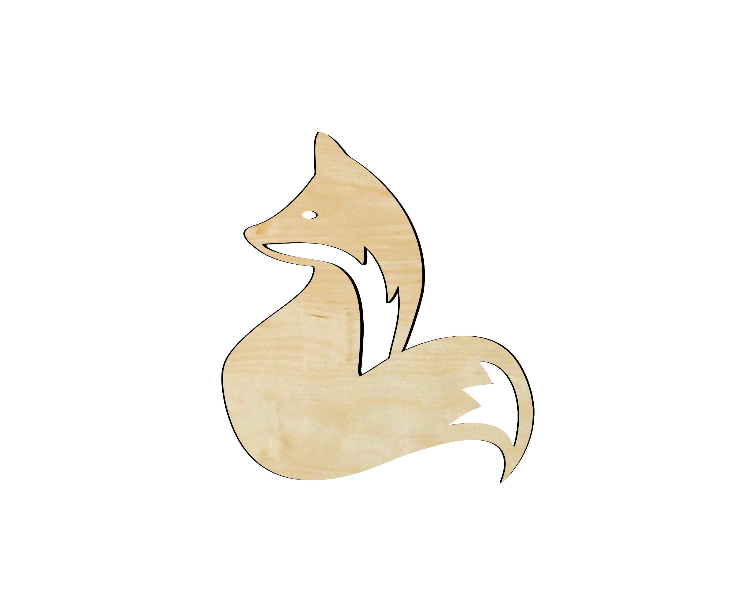 Fox Wood Cutout, Fox Crafts Woodland Creature Cutout -multiple Sizes ...