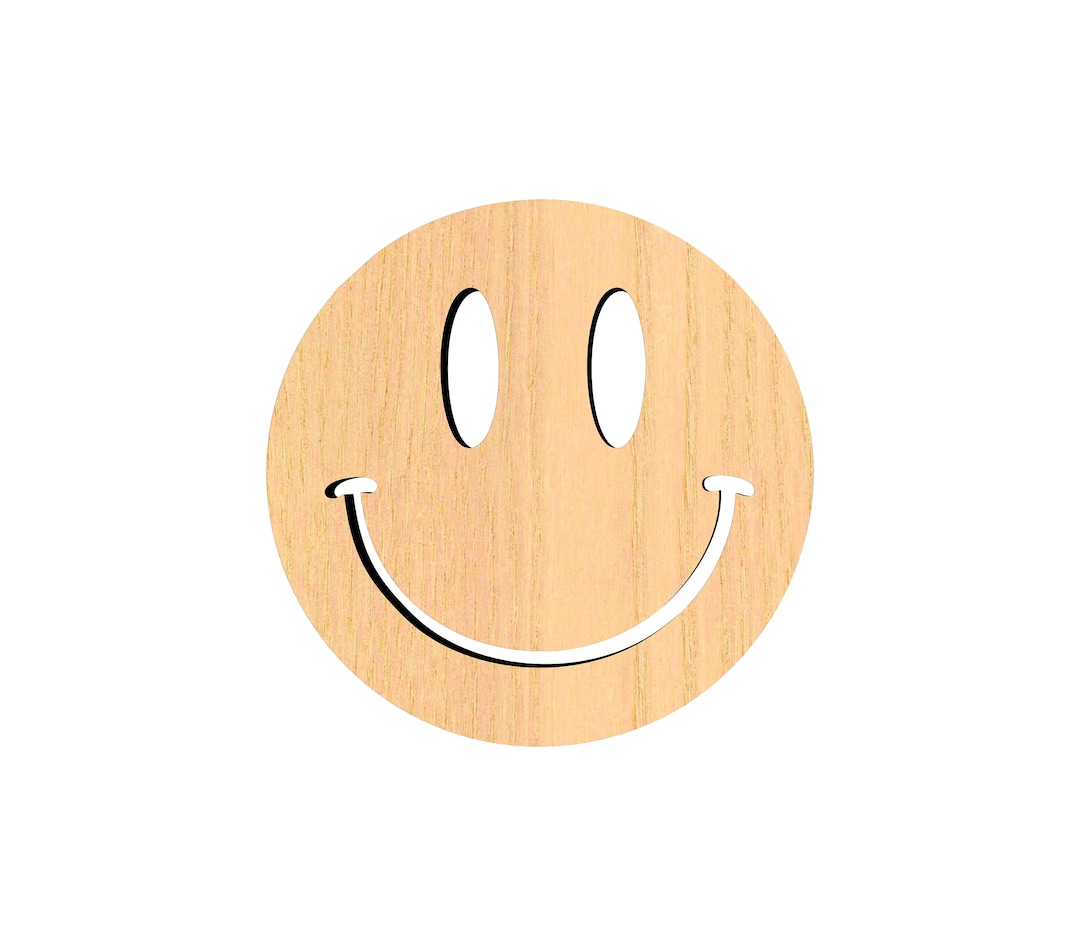 Smiley Face -multiple Sizes-wood Cut Out Craft Supply- Finished or ...