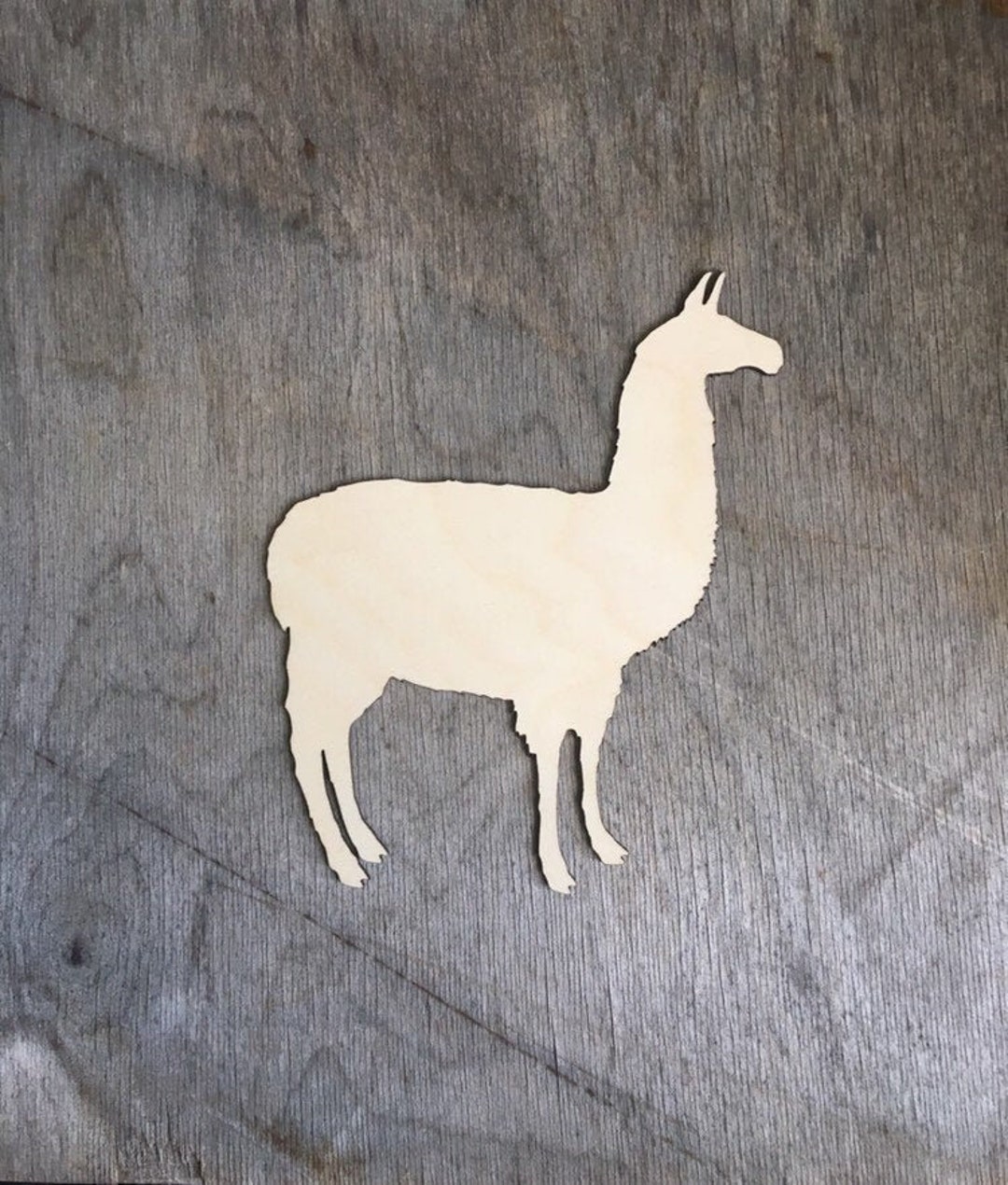 Llama -multiple Sizes-cutouts Wood Craft Supply-sanded or Unsanded - Etsy