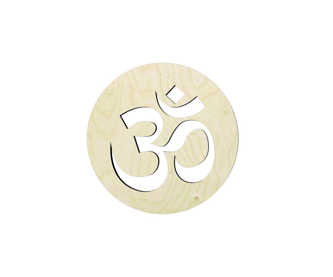 OM Symbol -multiple Sizes- Cut Outs Wood Craft Supply-sanded or ...
