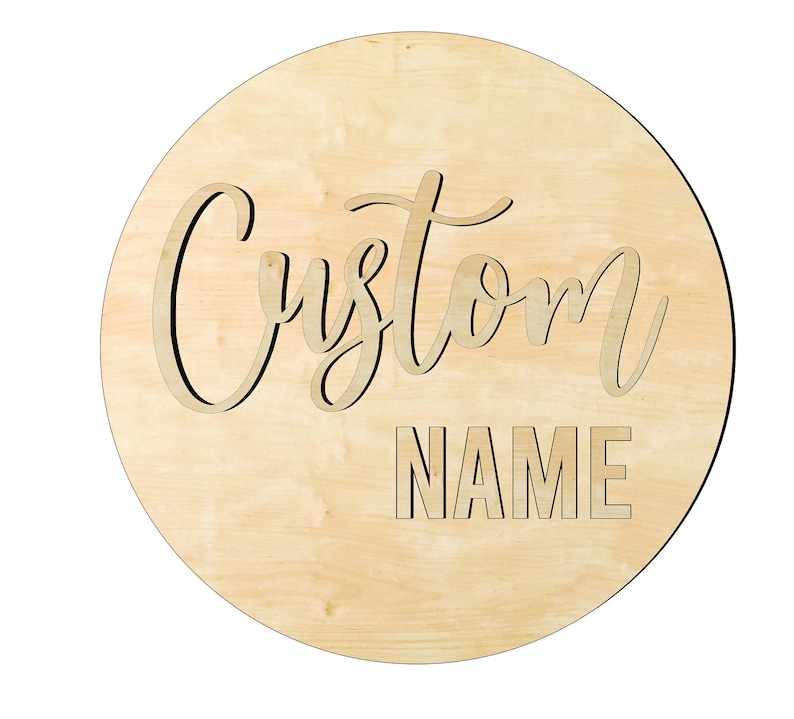 Custom Name Sign Kit Custom Name Circle Diy Personalized - Etsy