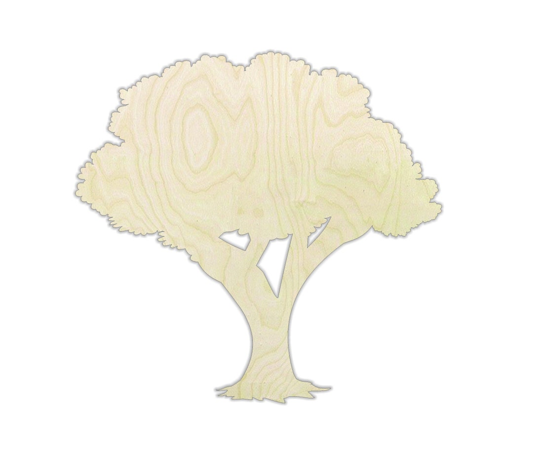 2"- 20" Tree Cutouts Wood Craft Supply-sanded or Unsanded - Etsy