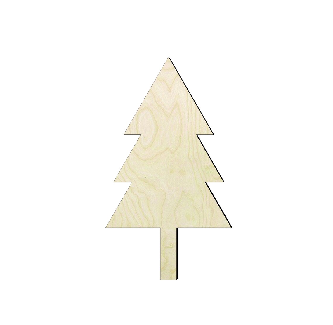 Evergreen Tree -multiple Sizes-cutouts Wood Craft Supply-sanded ...
